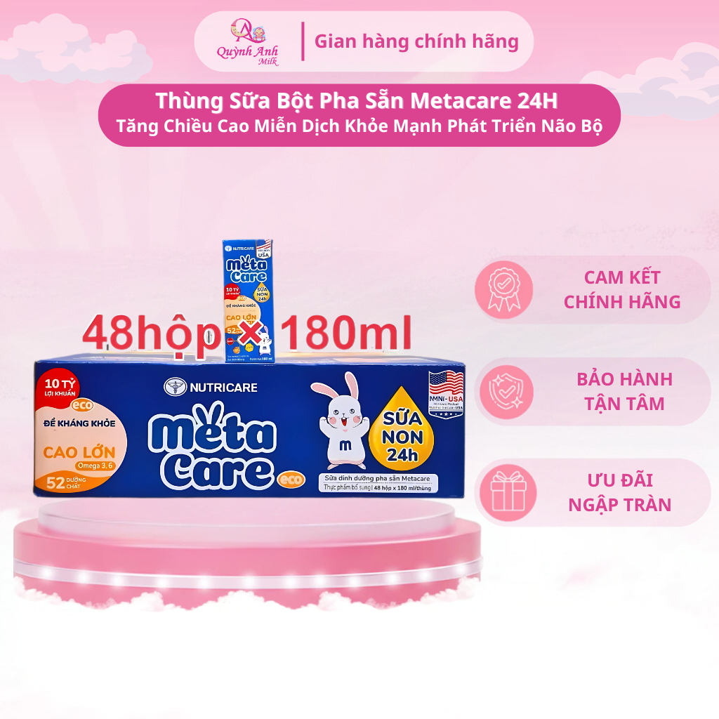[Thùng 48 hộp] Sữa non pha sẵn Nutricare MetaCare ECO phát triển toàn diện cho bé | Shopee Việt Nam