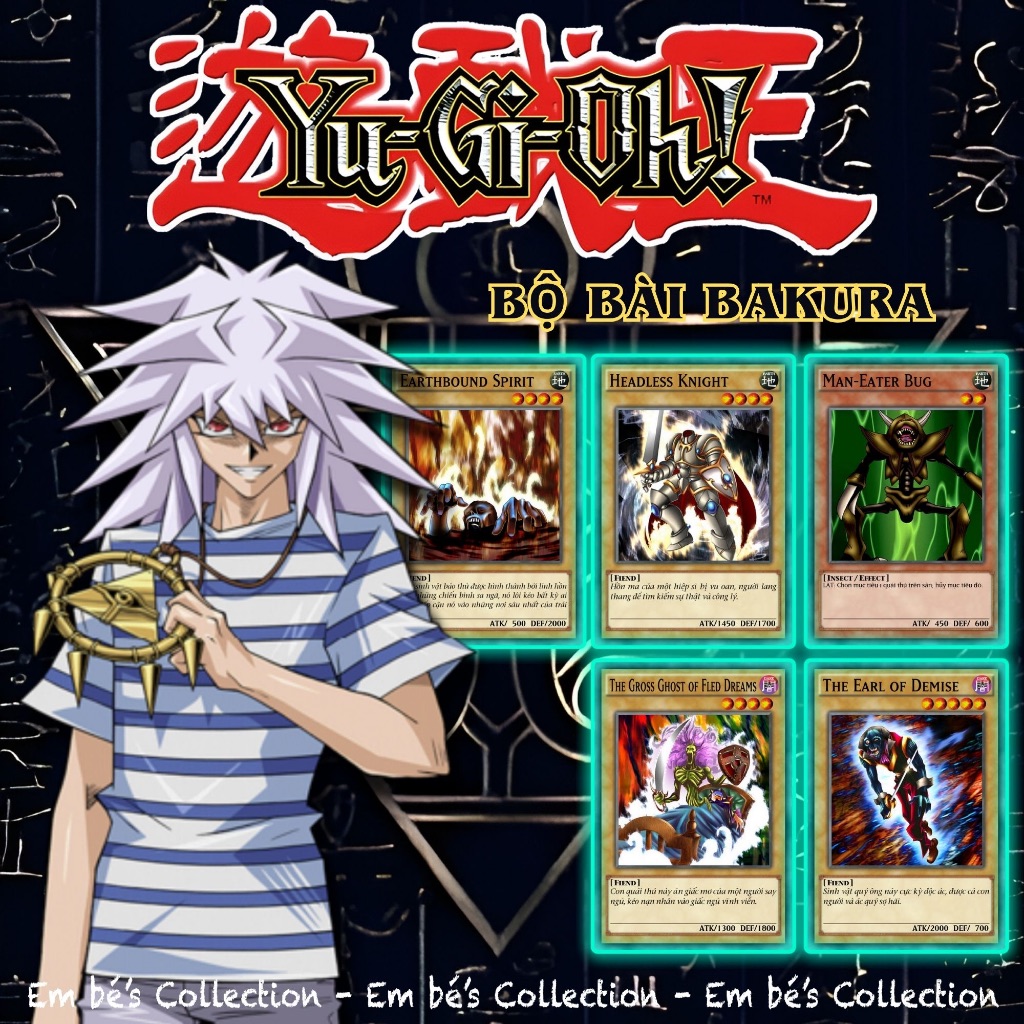 Full bộ 54 Card. Bakura. Yugioh Card Việt - Anh | Shopee Việt Nam