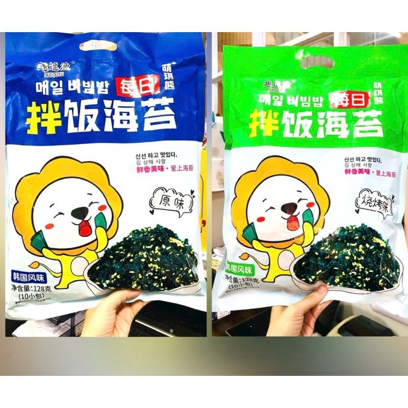 [Rong Biển Ăn Liền] Gói 128Gr Rong biển Sư Tử nội địa trung dinh dưỡng ...