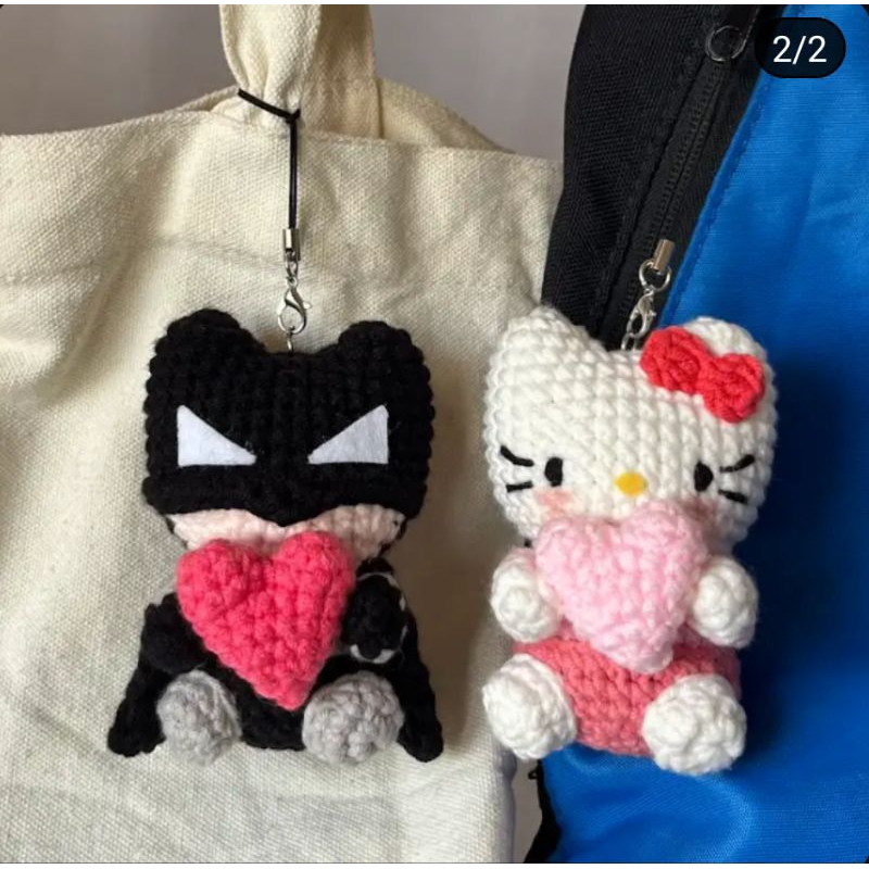 Móc khoá đôi Batman & Hello kitty quà tặng cho cặp đôi Valentine xinh ...