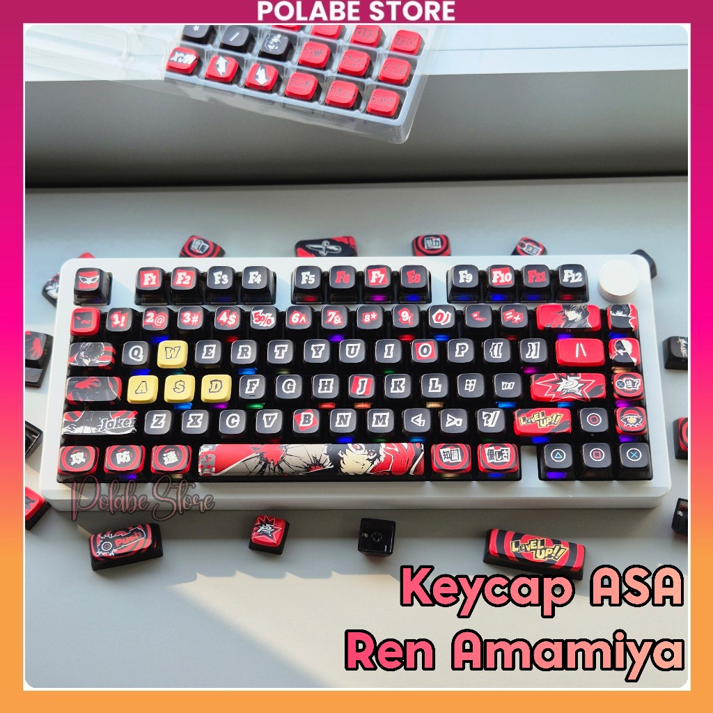 Keycap Ren Amamiya Anime ASA profile bàn phím Polabe Store Keycap ASA ...