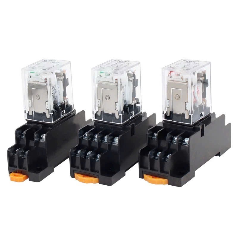 Rơ le trung gian 8 và 14 chân kèm đế,relay MY4N,MY2N,LY2N | Shopee Việt Nam