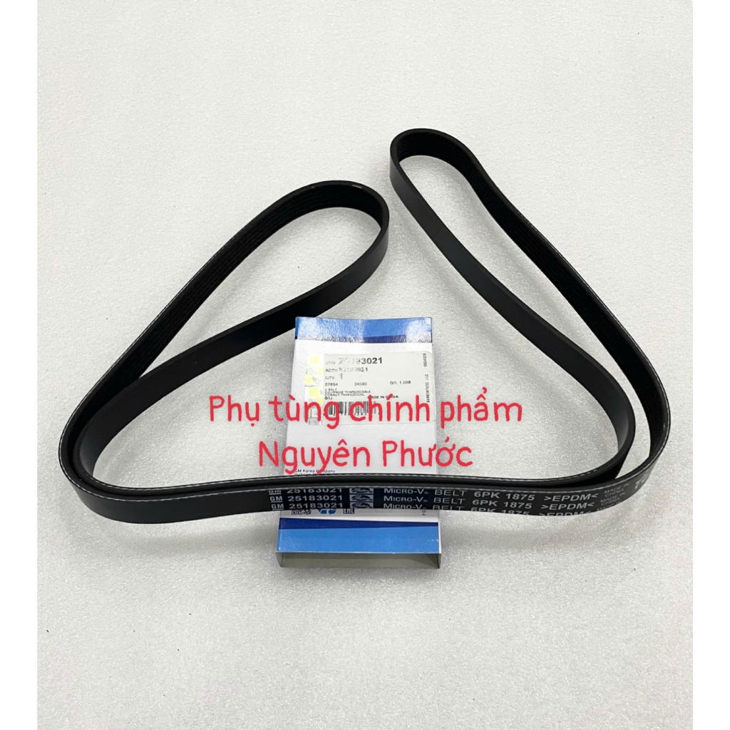 Dây curoa tổng 6PK1875 [Hàng xịn GM] CRUZE 1.6, LACETTI EX 1.6, NUBIRA ...