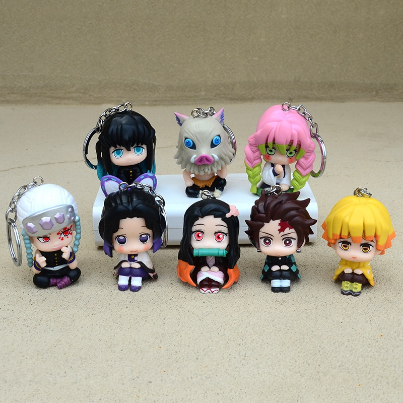 [DEMON SLAYER 3] [6.5cm] Móc khóa mô hình nhân vật Kimetsu No Yaiba ...