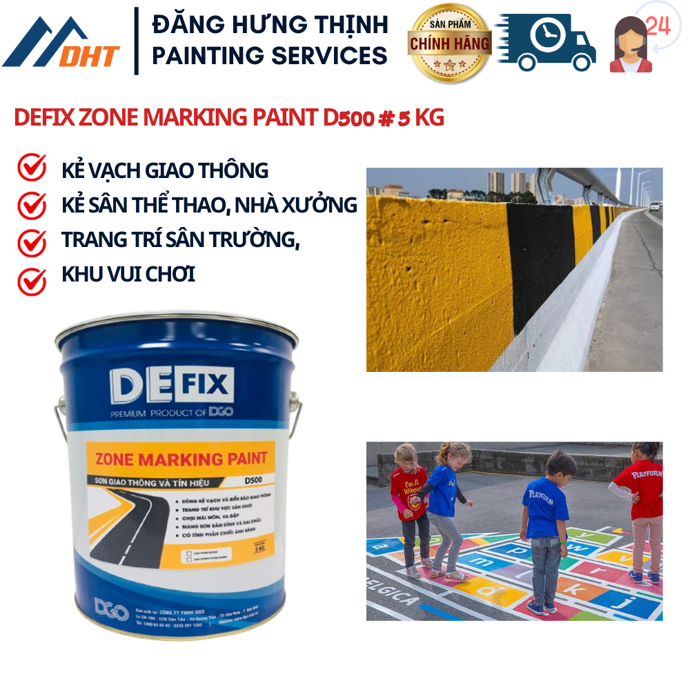 SƠN GIAO THÔNG, SƠN BÓ VỈA, SƠN KẺ VẠCH DEFIX D500 | Shopee Việt Nam