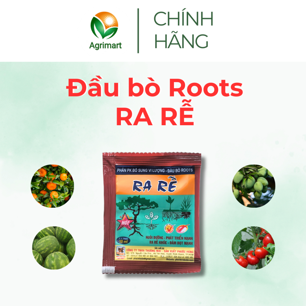 Phân vi lượng Đầu bò Roots Ra rễ - Nuôi dưỡng cây Phát triển mạnh Ra rễ ...