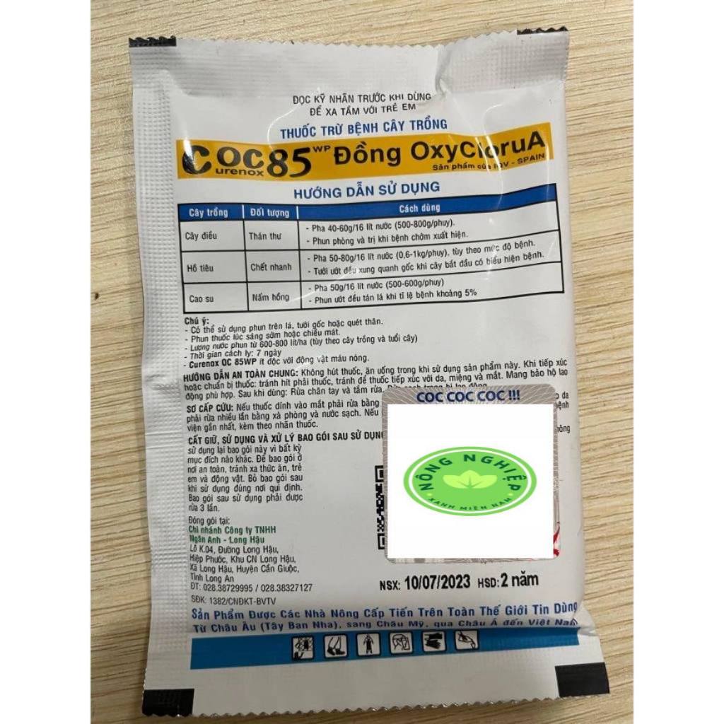 Coc 85 Trừ Nấm, Diệt Vi Khuẩn cây trồng Gói 20g | Shopee Việt Nam