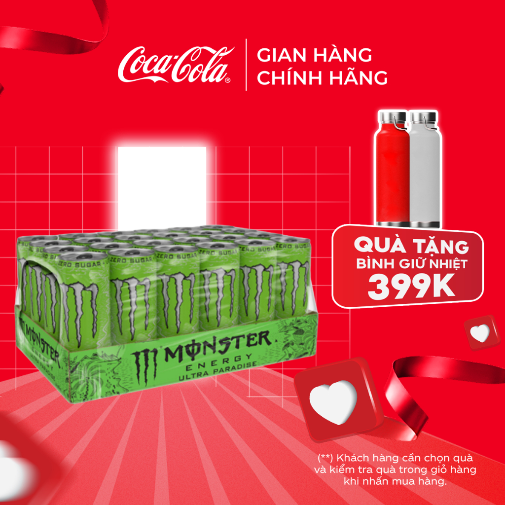 Lốc 24 Lon Nước Giải Khát Tăng Lực Monster Energy Ultra Paradise 355ml ...