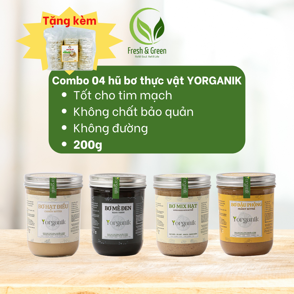 Combo Bơ Thực Vật Bơ Hạt Ăn Kiêng Hữu Cơ Thuần Chay Không Đường Xay Mịn ...