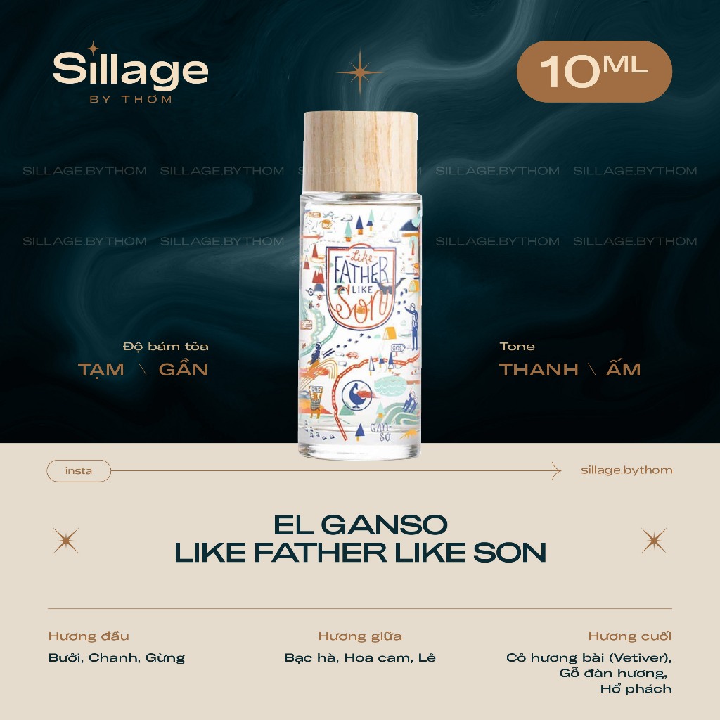 EL GANS0 LIKE FATHER LIKE SON | Mẫu thử nước hoa nam | Shopee Việt Nam