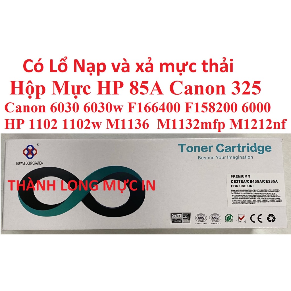 Hộp Mực 85A Canon 6030w F166400 F158200 6000 6030 6018 mf 3010 312-325 ...