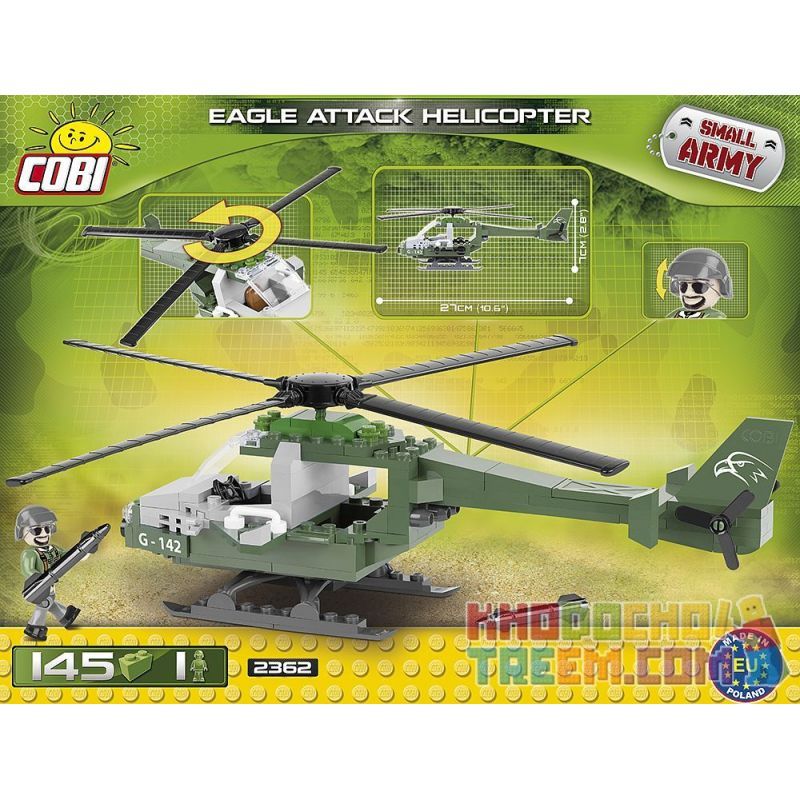 ĐỒ CHƠI TRẺ EM - Bộ Xếp Hình Trực Thăng Chiến Đấu COBI-2362 | Shopee ...
