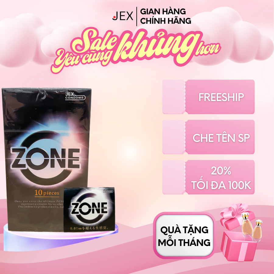 Bao cao su Jex- ZONE 10P hộp 10 bao | Shopee Việt Nam