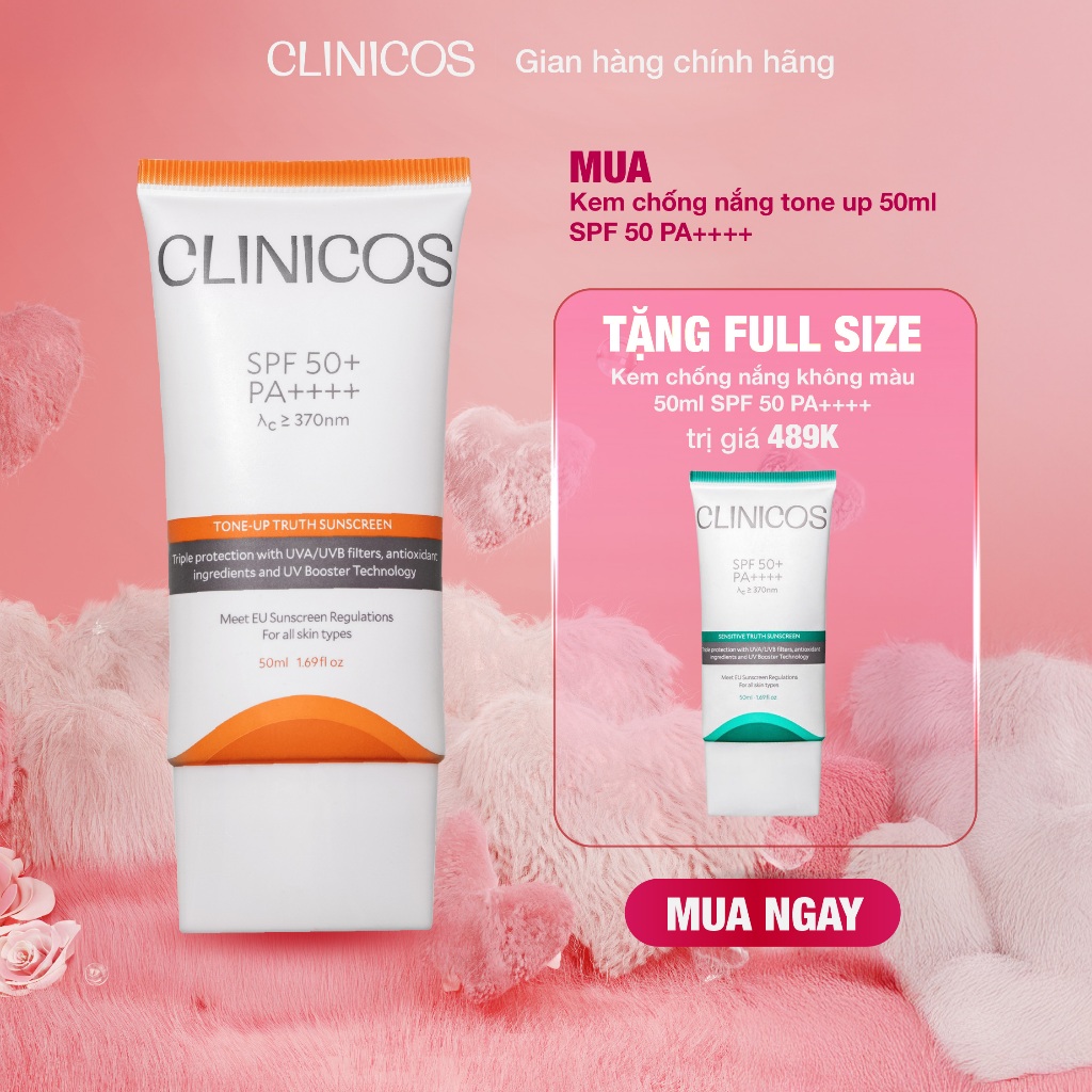 [MUA 1 TẶNG 1] KEM CHỐNG NẮNG CLINICOS TRUTH SUNSCREEN SPF 50 PA ...