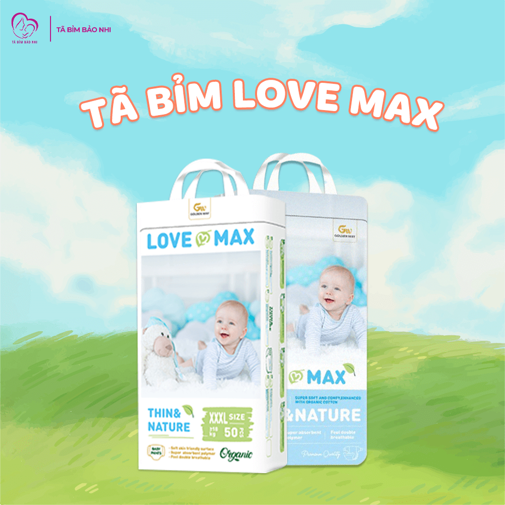 Tã Bỉm Love Max, Bỉm Dán/Quần Mỏng Nhẹ Cho Bé Full Size | Shopee Việt Nam