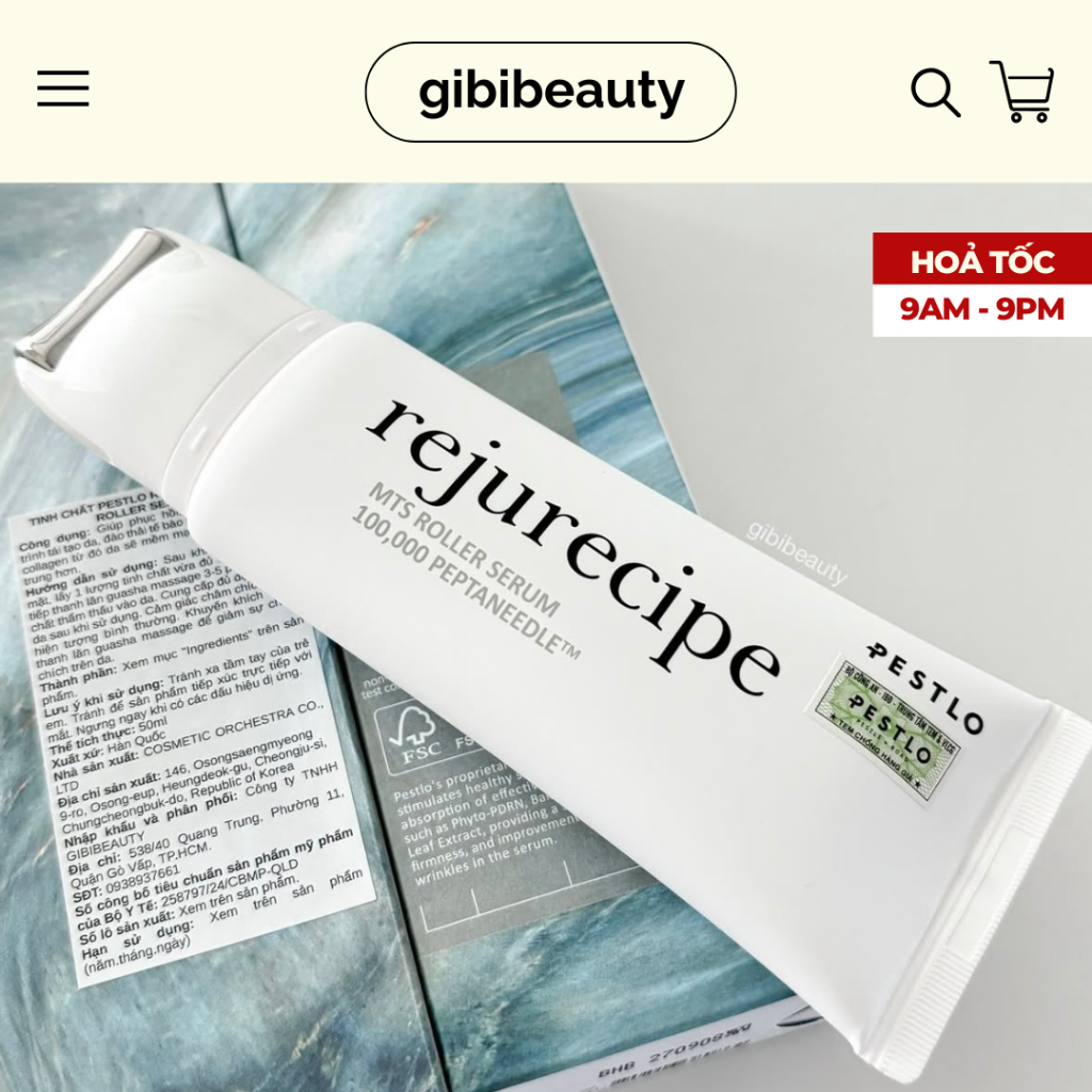 Tinh chất vi kim PESTLO Rejurecipe MTS Roller Serum 50ml | Shopee Việt Nam