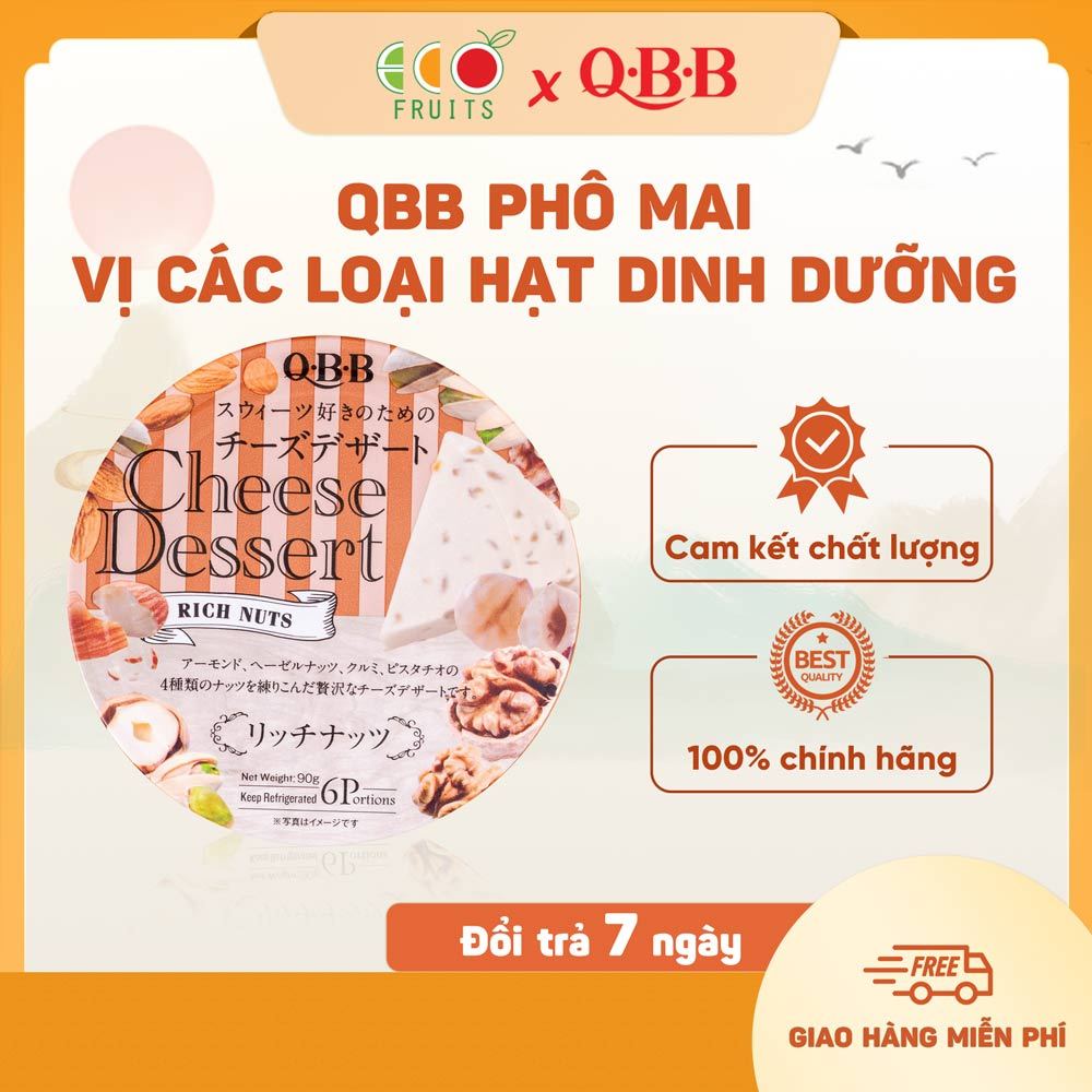 [DATE 01/T8/25] Phô mai QBB Nhật Bản - Các loại hạt dinh dưỡng 90g | Shopee Việt Nam