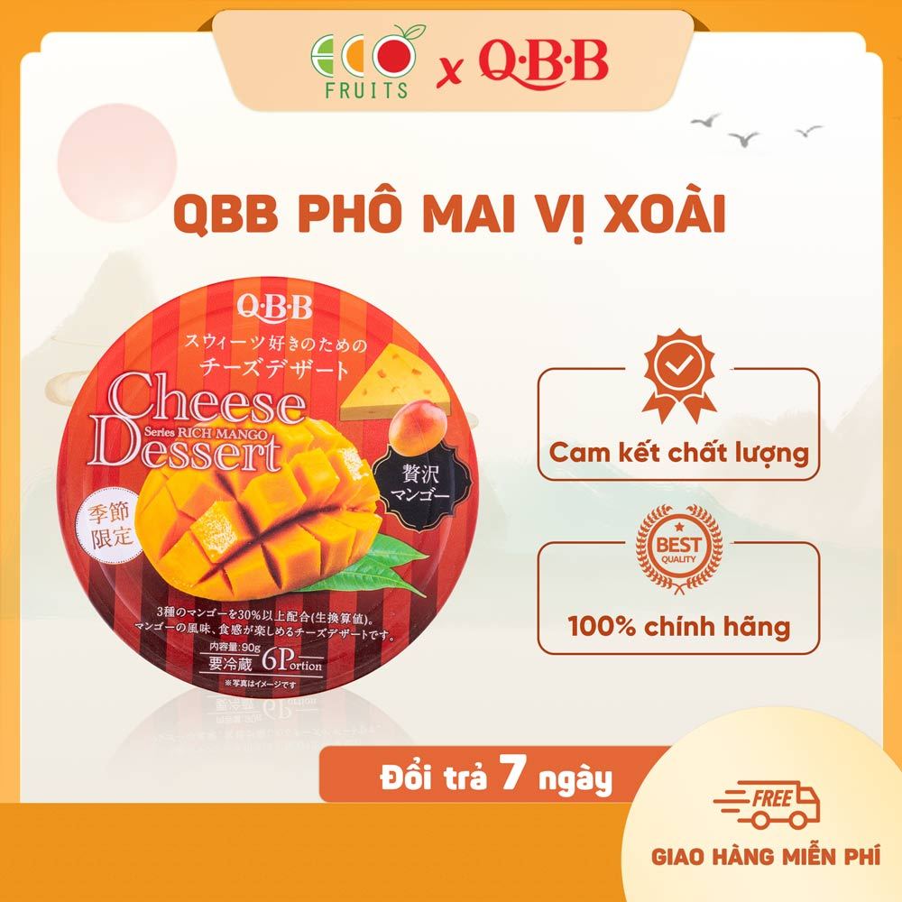 [DATE 06/T09/2025] Phô mai QBB Nhật Bản - Vị Xoài 90g | Shopee Việt Nam
