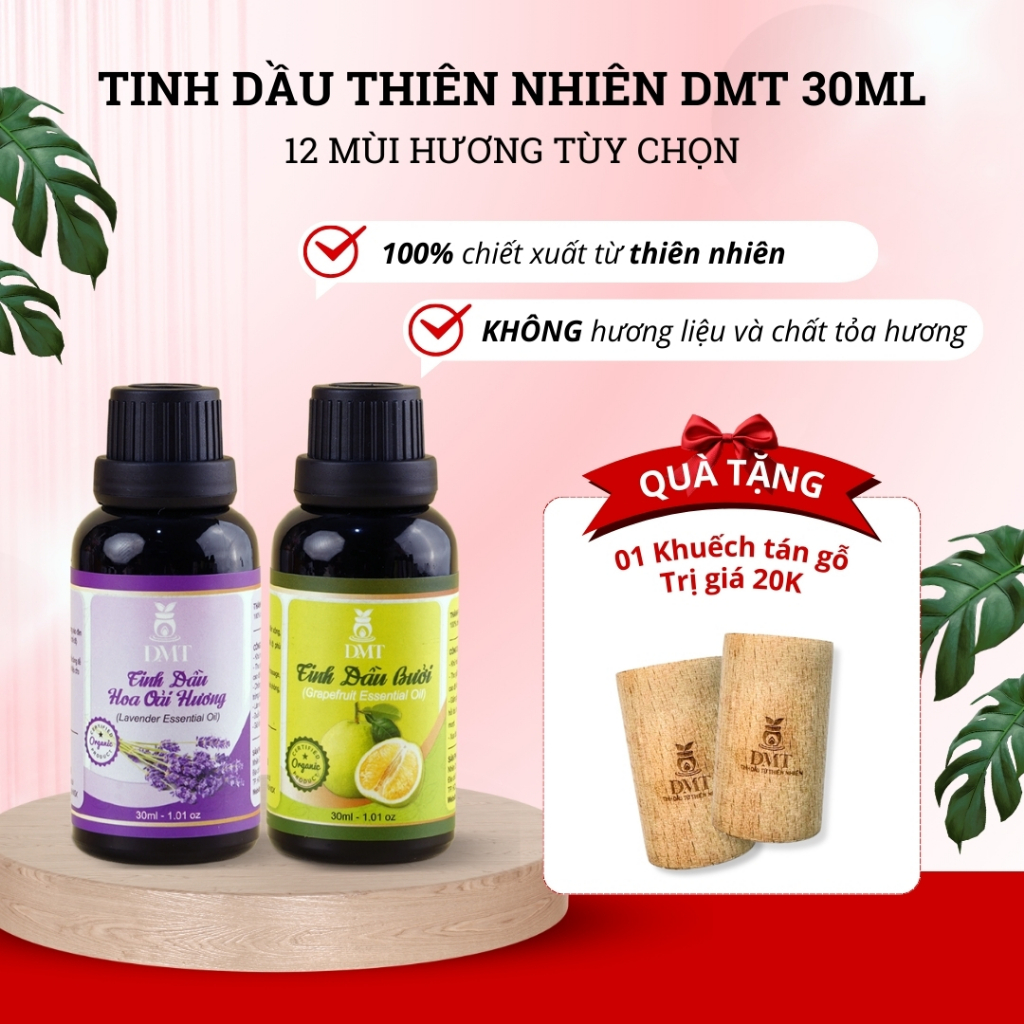 Tinh dầu thơm phòng nguyên chất DMT - xông phòng, khử mùi 30ml - 12 Mùi | Shopee Việt Nam