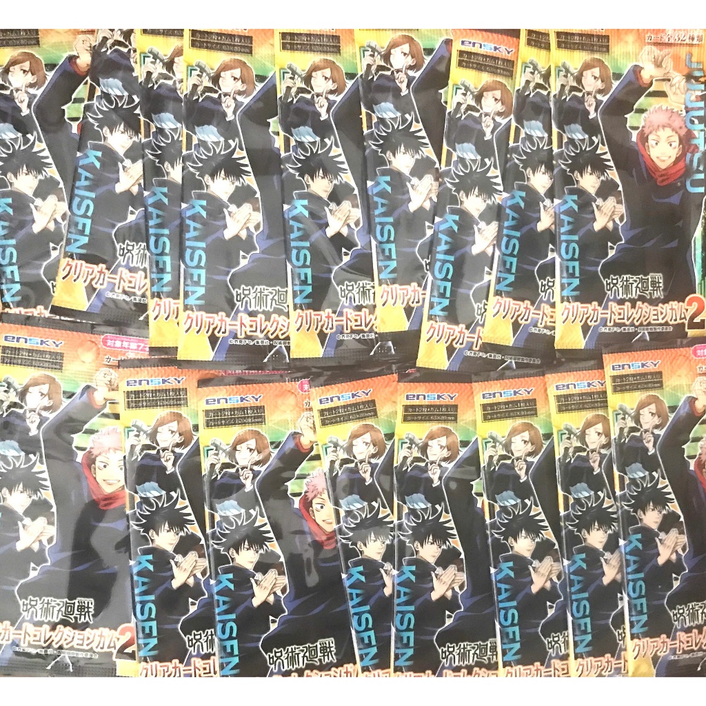 [JJK] Pack ngẫu nhiên clear card gum thẻ nhân phẩm Jujutsu Kaisen Vol ...