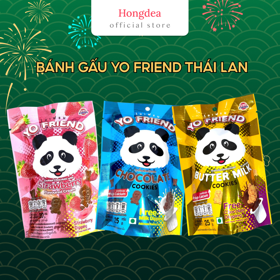 Lốc 13 gói bánh gấu Yo Friend Thái Lan - Hongdea Mart | Shopee Việt Nam