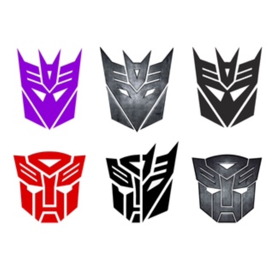 Hình dán sticker Transformers, Autobot, Decepticon, hình dán pvc, hình ...