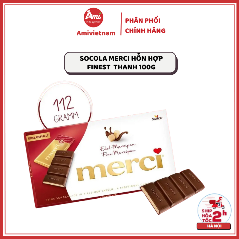 Socola Merci Hỗn Hợp Finest Thanh 100g - Socola Merci Mix Vị - Quà Tặng ...