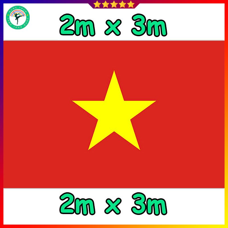 Cờ Tổ Quốc kích thước to 1m5 x 2m3, 2m x 3m chất vải Satanh chịu nắng mưa | Shopee Việt Nam