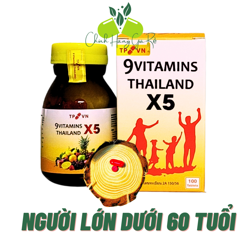 [Người Lớn Dưới 60 Tuổi] TĂNG CÂN Vitamin TP X5 100 VIÊN THÁI LAN CHÍNH ...