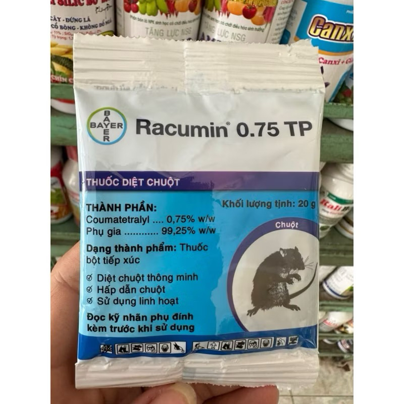 RACUMIN 0,75TP gói 20g chuyên trừ chuột | Shopee Việt Nam