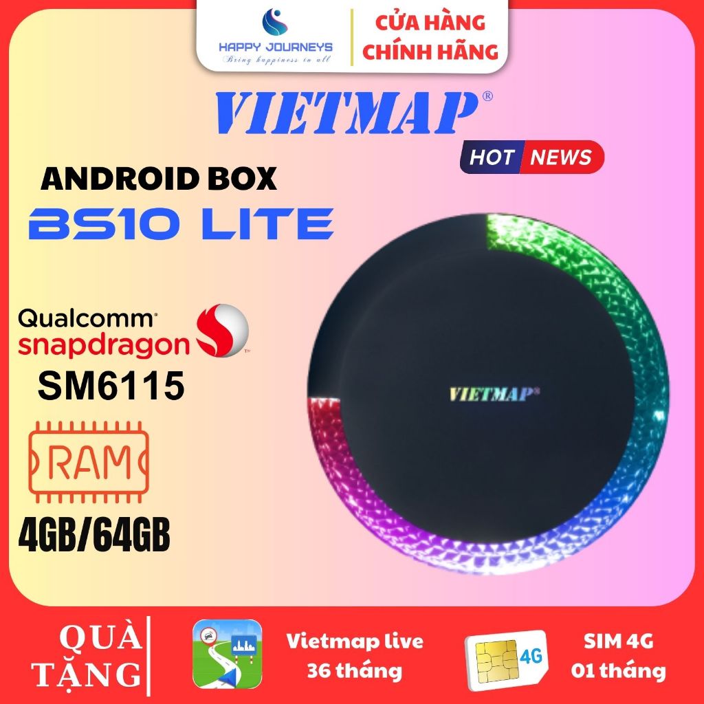 VIETMAP BS10 Lite - Nâng Cấp Màn Hình Xe Hơi Thông Minh, Giải Trí Đỉnh Cao | Shopee Việt Nam