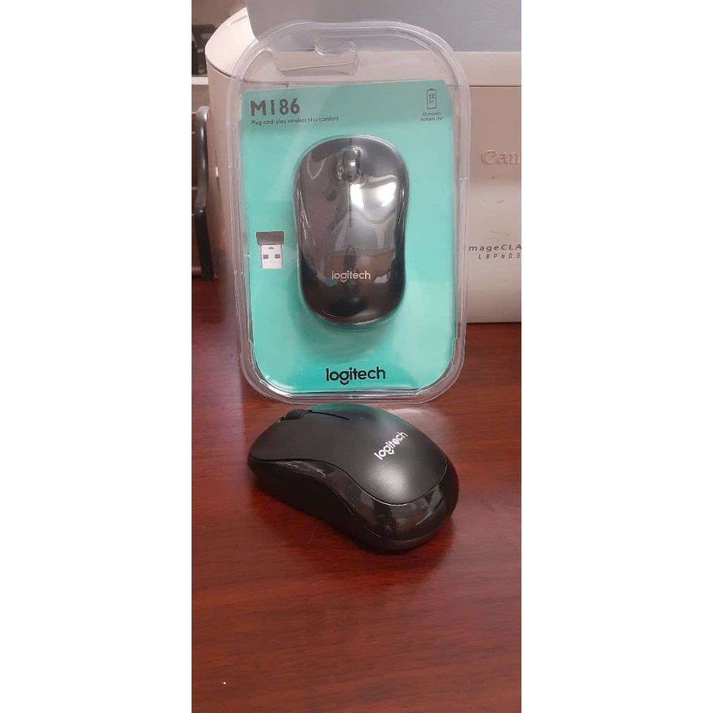 Chuột Không Dây LOGITECH M186 OEM - KÈM PIN AA | Shopee Việt Nam