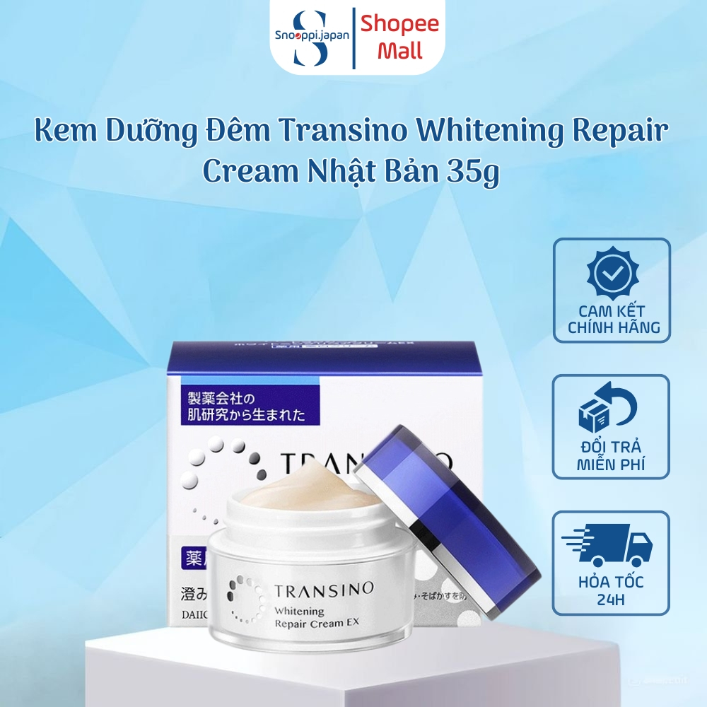 Kem Dưỡng Đêm Transino Whitening Repair Cream Nhật Bản 35g | Shopee Việt Nam