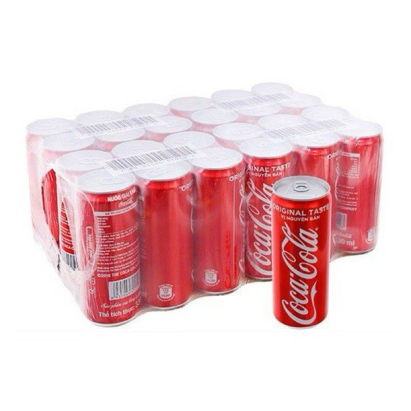 Lốc 24 lon coca 320ml lon to, thùng coca nhí 235ml lon nhỏ. | Shopee Việt Nam