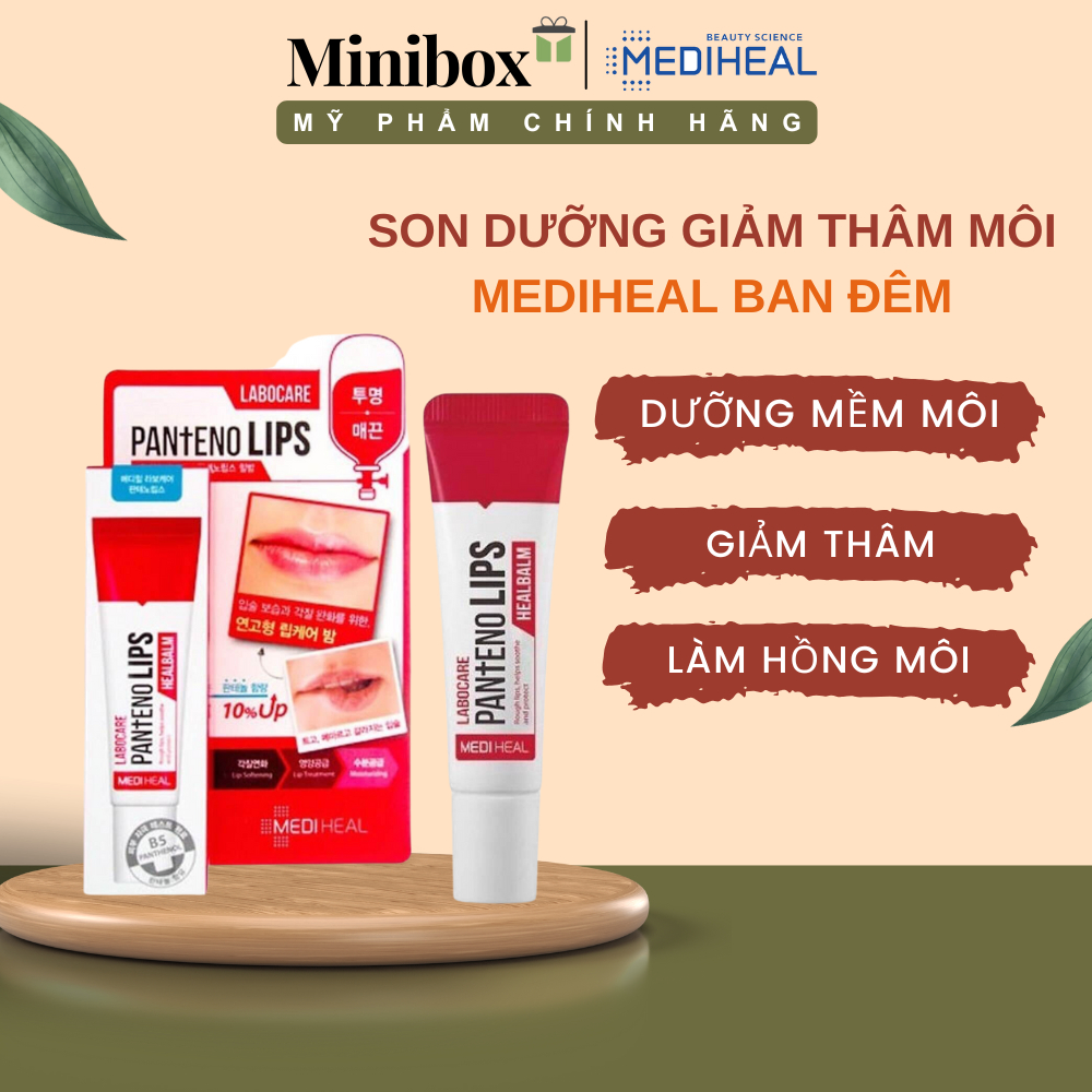 [CHÍNH HÃNG] Son dưỡng Mediheal Panteno Lips ban đêm cấp ẩm, giảm thâm ...