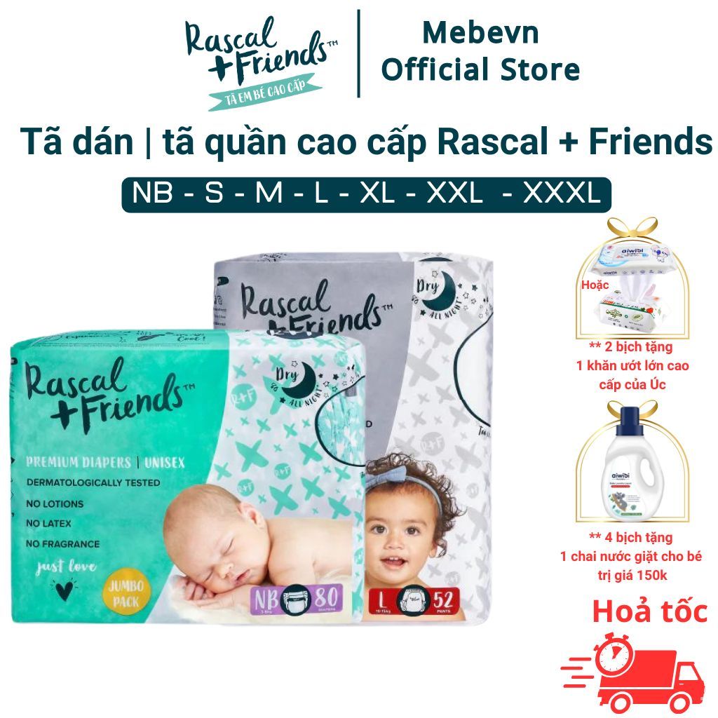 Bỉm rascal friend, tã rascal and friend cao cấp NewZealand, bỉm tã ...