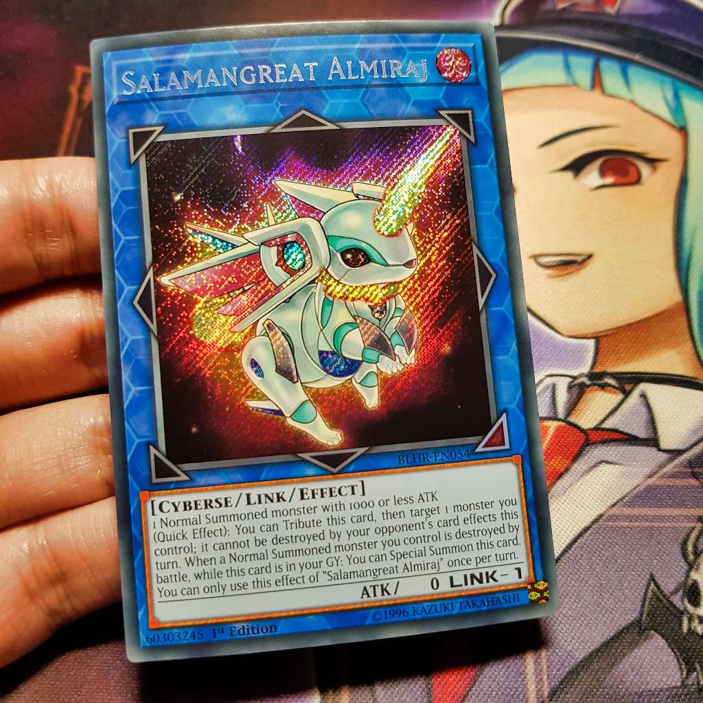 Thẻ bài Yugioh chính hãng | Salamangreat Almiraj | BLHR Secret rare. | Shopee Việt Nam