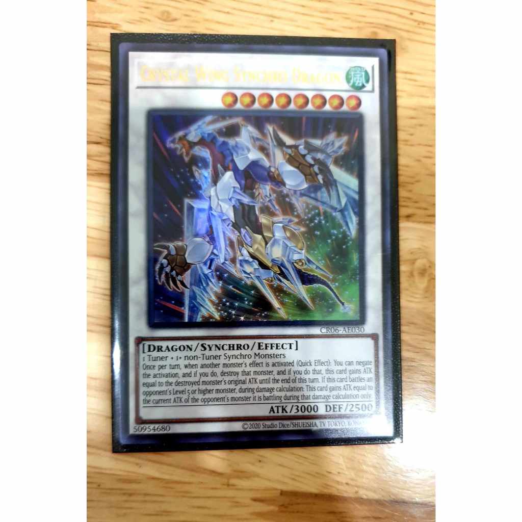 Bài Yugioh Chính Hãng CR06-AE030 Crystal Wing Synchro Dragon - Ultra ...