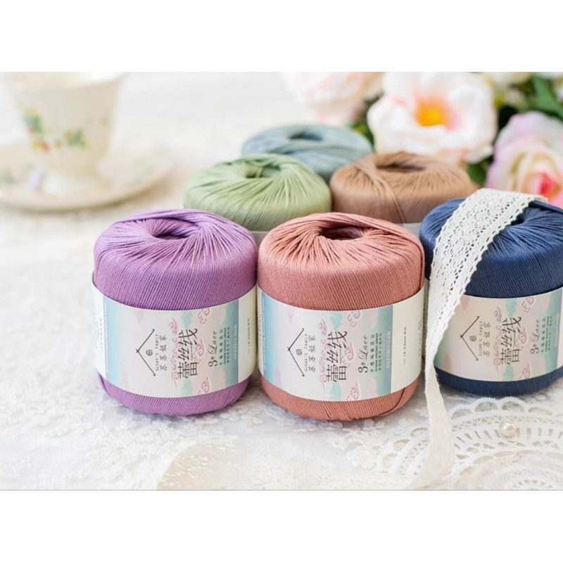 Len Susan Family 3 Lace cotton cao cấp màu trơn chuyên đan, móc váy áo ...