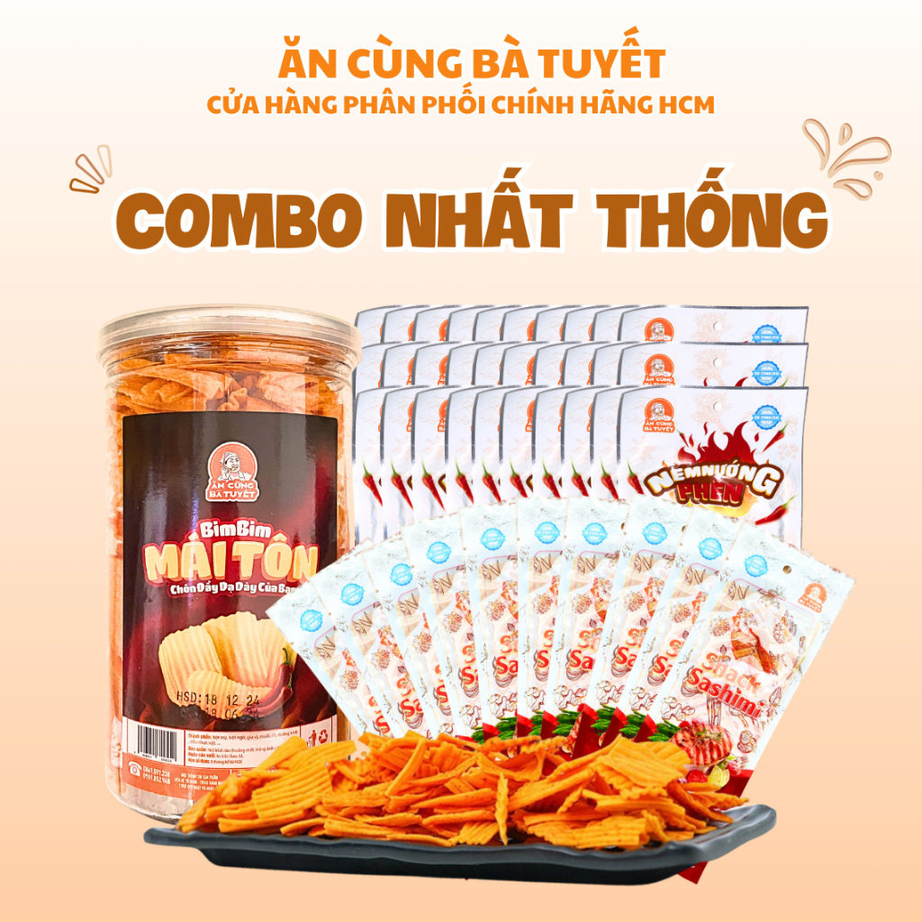 Combo Nhất Thống Ăn Cùng Bà Tuyết: 30 nem + 10 sashimi + 1 mái tôn 145g | Shopee Việt Nam