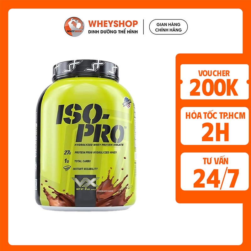 (MÓP NHẸ) Bột hỗ trợ phát triển cơ Whey Protein VitaXtrong Iso Pro ( 3 ...