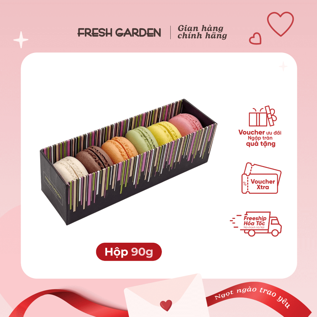Bánh Macaron Fresh Garden, Hộp 90G | Shopee Việt Nam