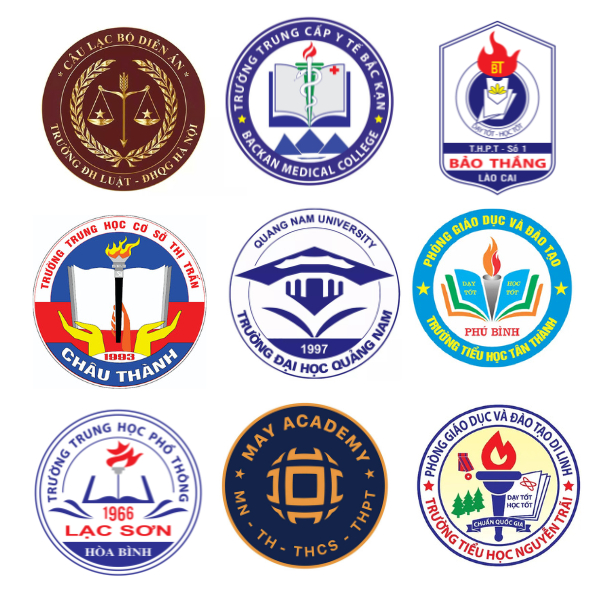 Combo 10c Logo Theo Yêu Cầu, Logo Đồng Phục Trường, Logo Công Ty, Logo ...