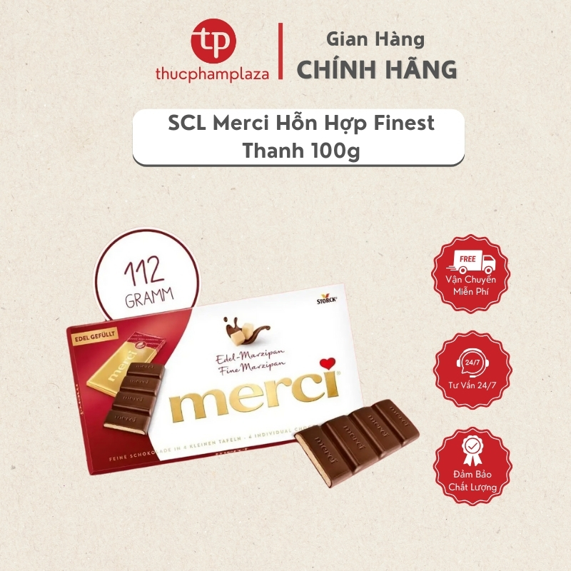 SOCOLA MERCI HỖN HỢP FINEST - THANH 100G | Shopee Việt Nam