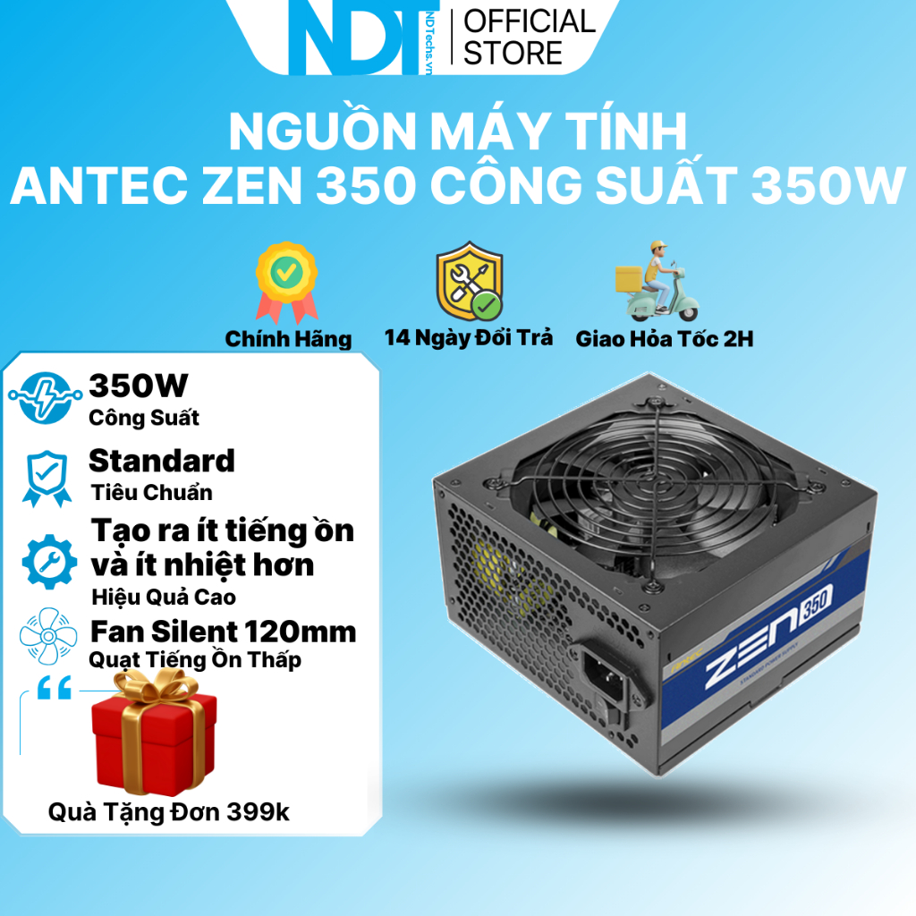 Nguồn Máy Tính Antec ZEN 350 Standard Công Suất Max 350W ATX 12V Điện ...