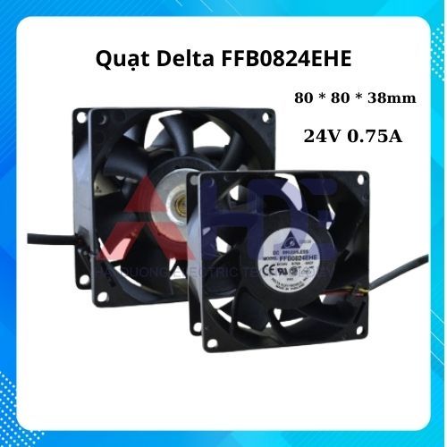Quạt Tản Nhiệt Biến Tần Cao Delta FFB0824EHE 80 * 80 * 38mm 24V 0.75A ...