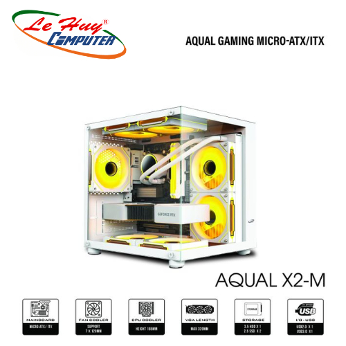 VỎ CASE MÁY TÍNH VSP AQUAL X2-M BLACK / WHITE - HÀNG CHÍNH HÃNG | Shopee Việt Nam