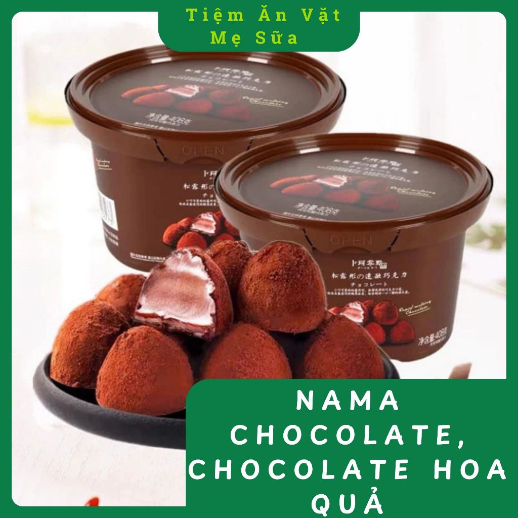 SOCOLA NAMA, CHOCOLATE TƯƠI NGUYÊN HỘP 408GR 𝐒𝐎𝐂𝐎𝐋𝐀 𝐓𝐔̛𝐎̛𝐈 𝐓𝐑𝐔𝐅𝐅𝐋𝐄 𝐍𝐀𝐌𝐀 ...