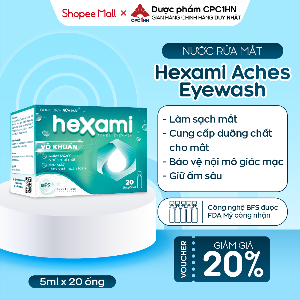 Nước Rửa Mắt Hexami Aches Eyewash Làm Sạch Dịu Và Cung Cấp Dưỡng Chất ...