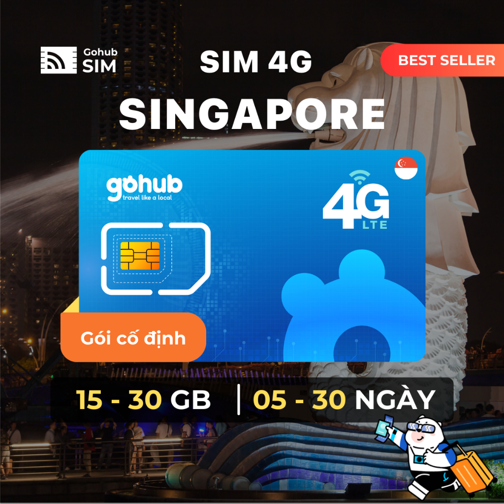 SIM Singapore 4G - Gói cố định (05 - 30 ngày) - Gohub que chọc SIM ...